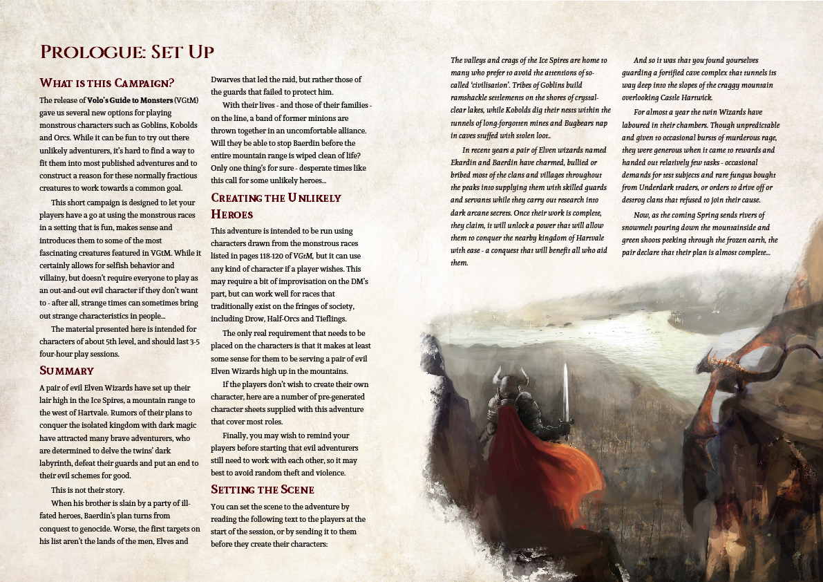 Adventure Preview: Unlikely Heroes – Winghorn Press